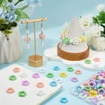 100Pcs Acrylic Bead Frame Mixed Color Flower 16x5mm Hole: 1.8mm ...