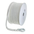 Seachoice Anchor Line Rope, 3-Strand Twisted, White, Nylon, 3/8 In. X ...