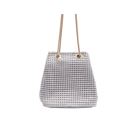 Fortune Women Handbag Evening Bag Full Rhinestone Mini Bucket Bag ...