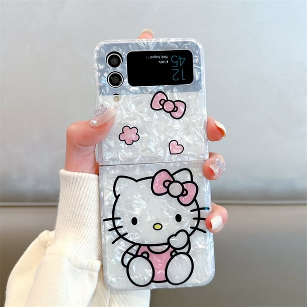 Sanrio-funda de teléfono con soporte para Samsung Galaxy Z Flip 3 ...