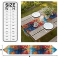 Autumn Scenery Table Runner Linen Burlap Table Runner 72 Inches Long ...