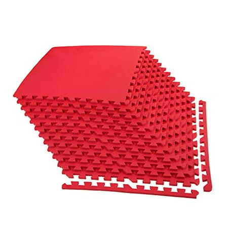 IncStores 1/2 Inch Thick Exercise Foam Flooring Tiles | High-Density ...