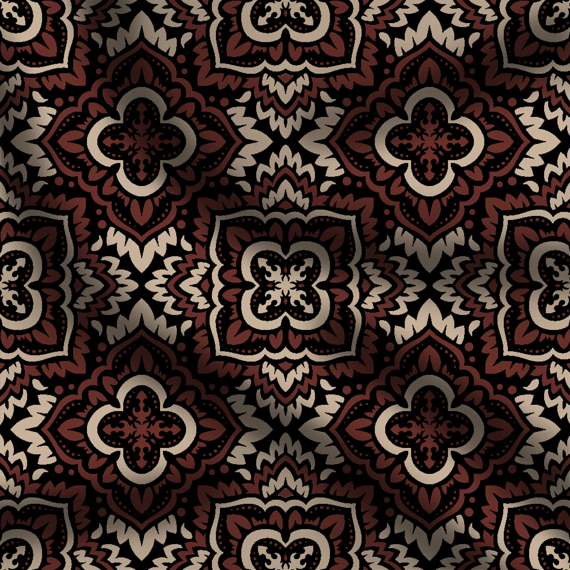 eloria-décor Medallion Print Crafting Sewing and Quilting Fabrics for ...