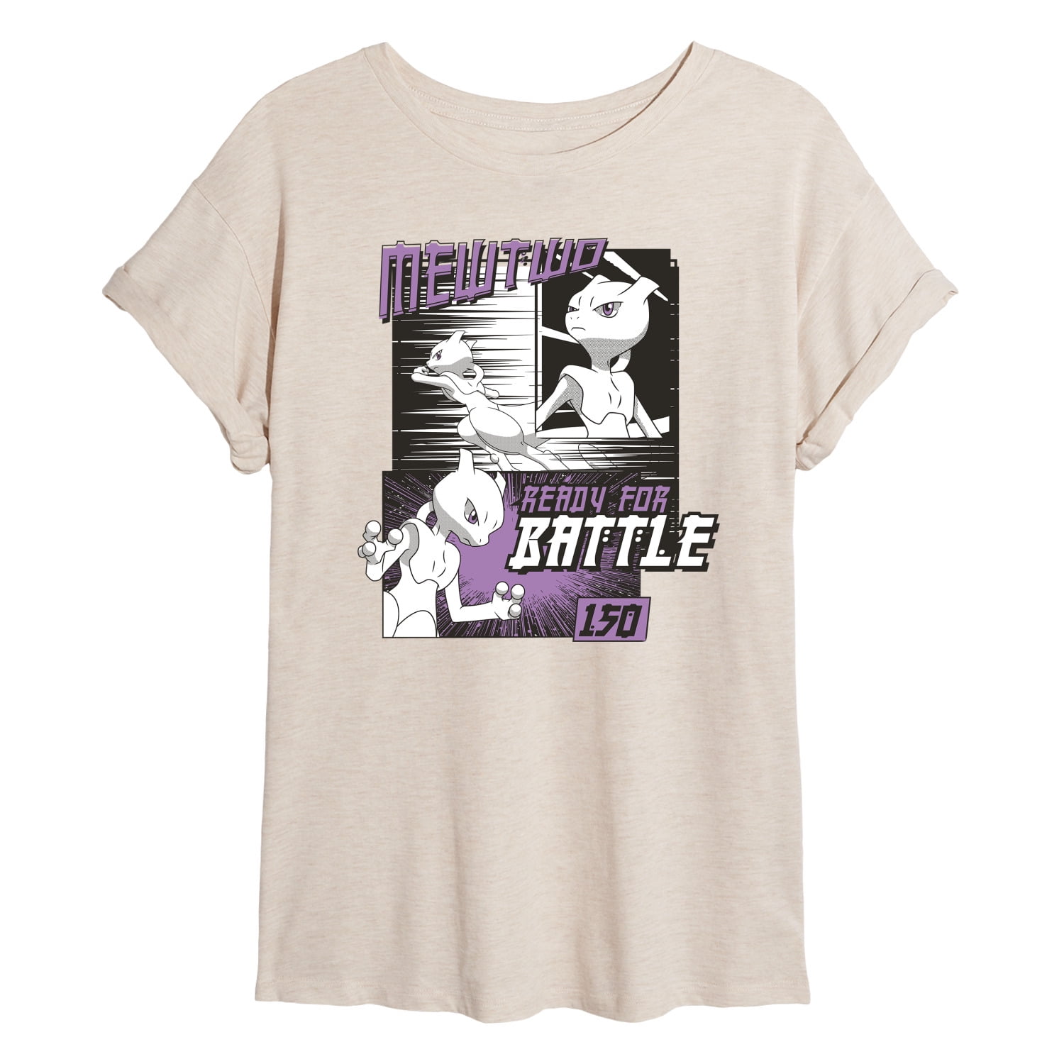 Pokémon - Mewtwo Ready For Battle - Juniors Muscle T-Shirt - Walmart.com
