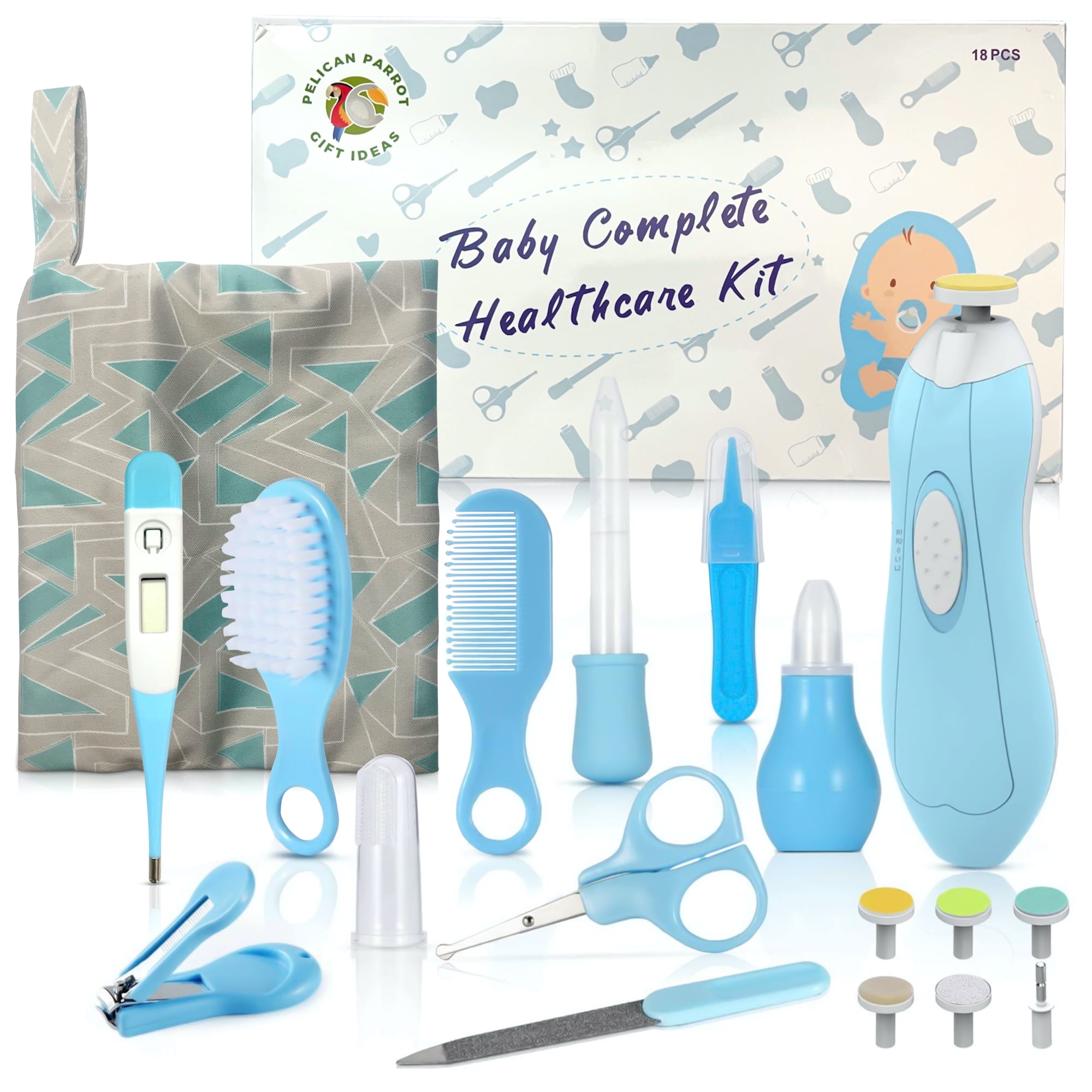 Pelican Parrot Essentials 18PC Baby Healthcare Kit Newborn Blue ...