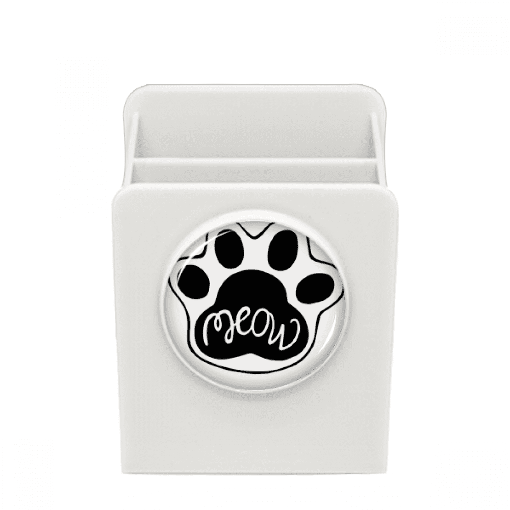 Mewing Cat Paw English Quote Cartoon Desk Pencil Holder Cup Pen ...