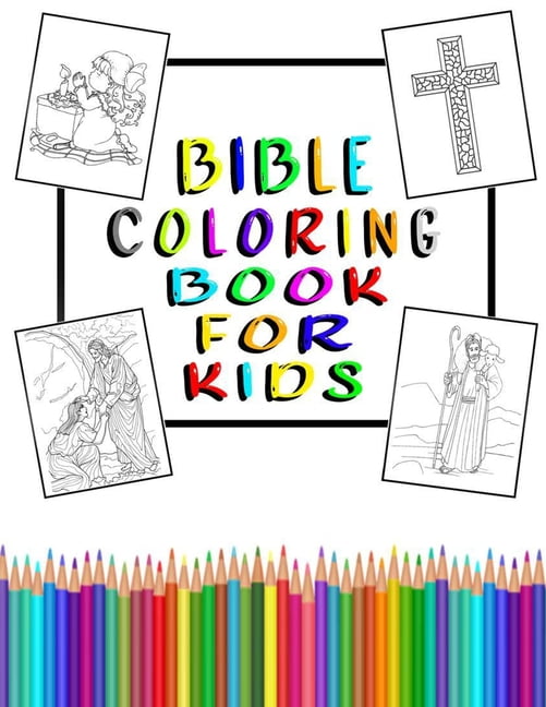 Bible Coloring Book for Kids : 35 Color Pages full of Biblical Stories ...