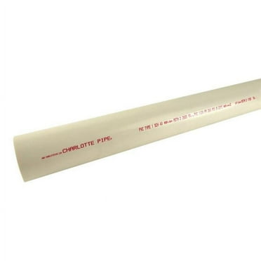 Charlotte Pipe 4 in. Dia. 2 ft. Schedule 40 PVC Solid Pipe, 220 psi ...