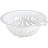 Chef Craft Large Pasta Plastic Colander, 11x5 inch, 5 Quart, White ...