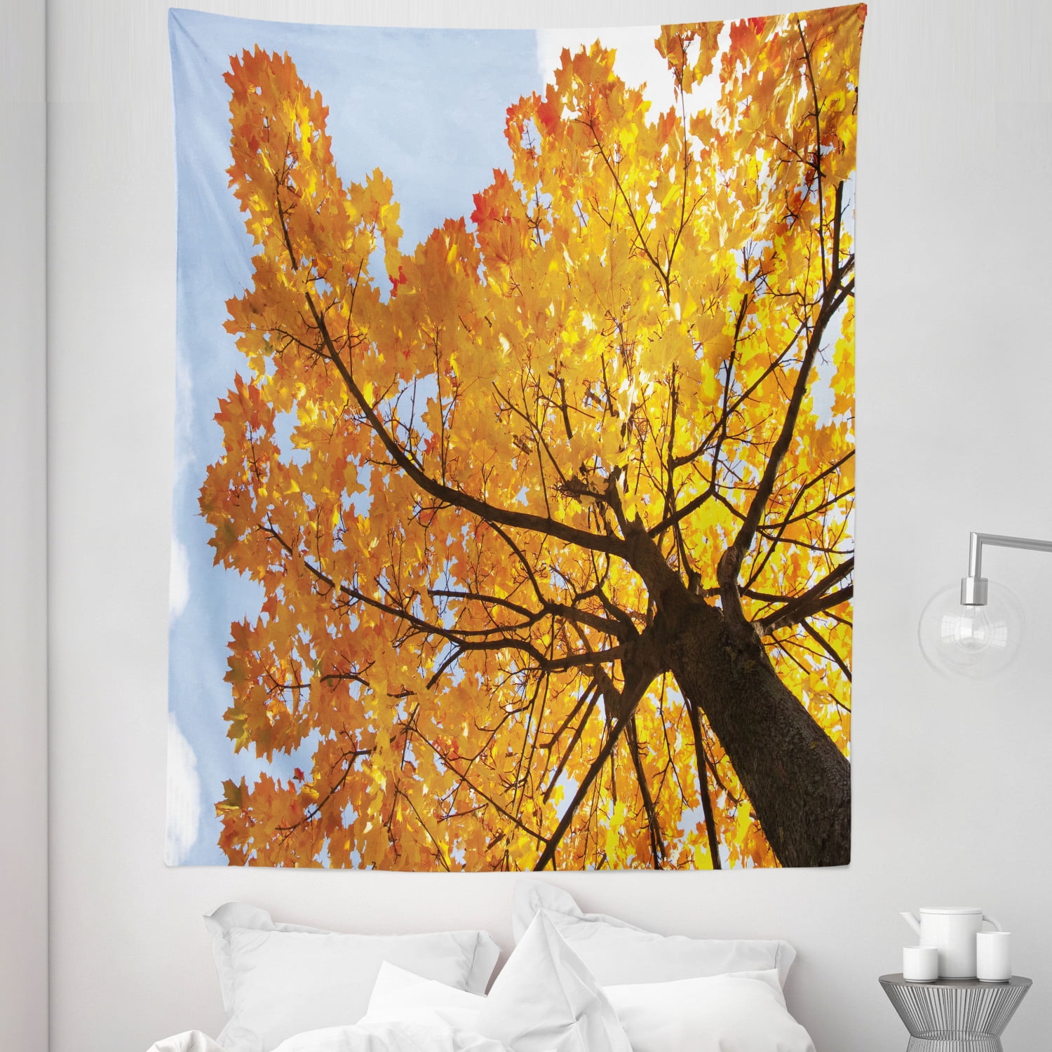 Tree Tapestry, Autumn Maple Tree from Bottom to Top View Environment ...