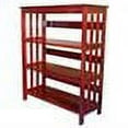 Legacy Decor 3 Tier Wooden Bookshelf / Bookcase Cherry Finish - Walmart.com
