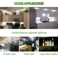 Under Cabinet LED Puck Lighting Kit with Touch Dimmer Switch - Black ...