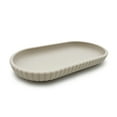 Mainstays Rubberized Plastic Ribbed Accessory Tray, Beige, Modern ...