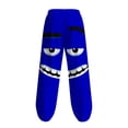 LODIENY Linen Pants for Men Cute 3D Novelty Expression Printed Wide Leg ...