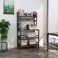Tribesigns 5-Tier Kitchen Rack with Hutch, Industrial Microwave Stand ...