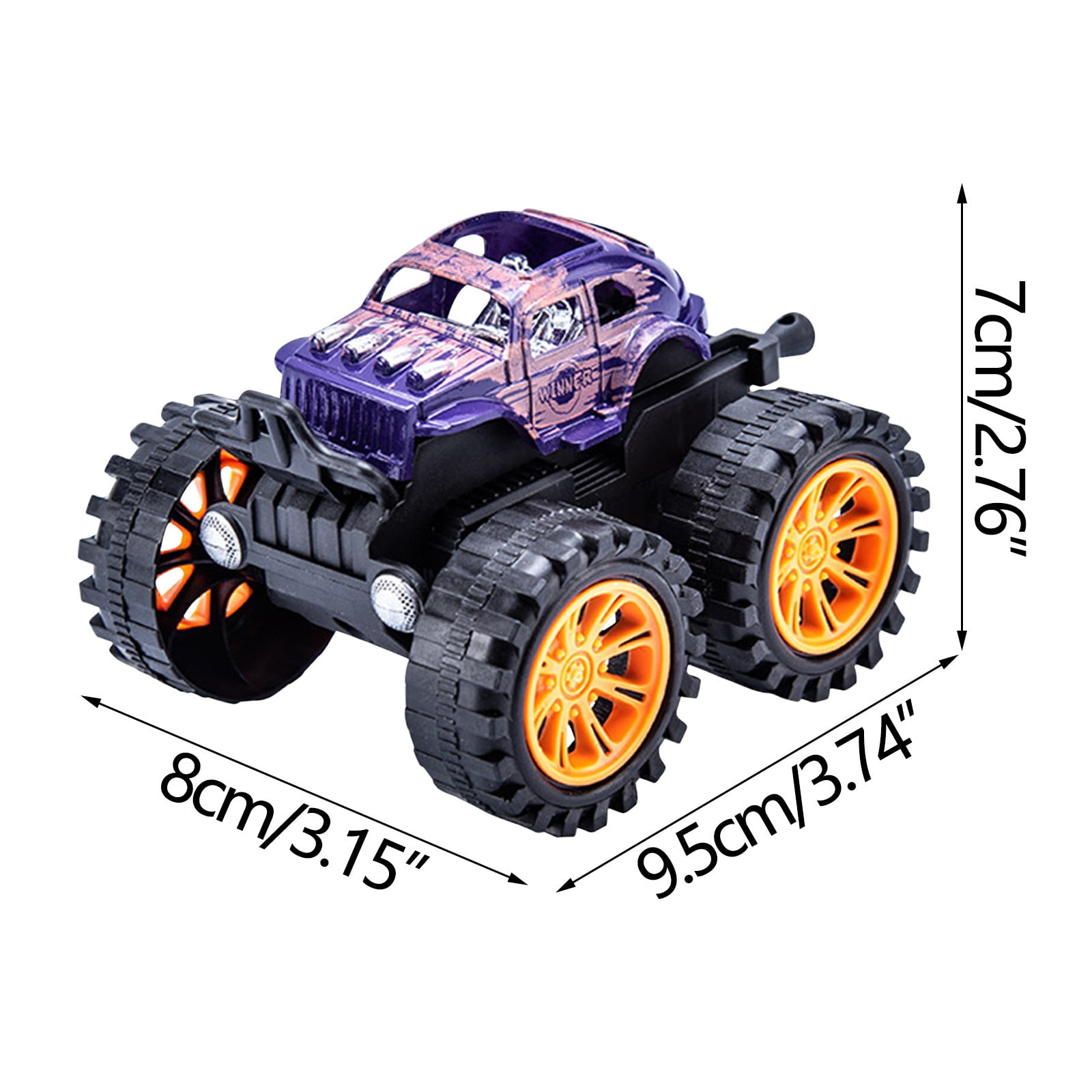 Giunmcul Printing Frictional Toy Car Children Shock Absorbing Off Road Vehicle Toys 360 Rotating Drift Stunt Country Toy Car Reduced Price Walmart