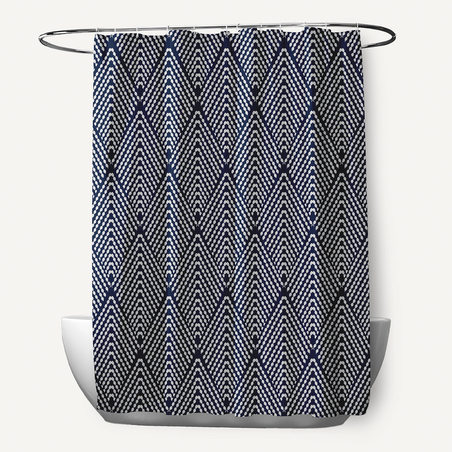 Lifeflor, Geometric Print Shower Curtain - Walmart.com