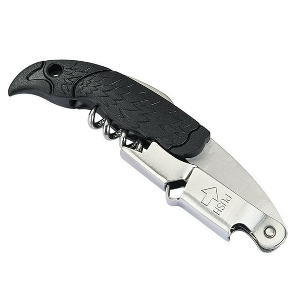 Waiters Corkscrew - Wine Key with Ergonomic ABS Grip, Beer Bottle ...