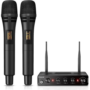 Sound Town Professional Dual-Channel UHF Handheld Wireless Microphone System with LED Display, 2 ...