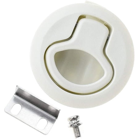 KingBra Round Boat Door Latch, 2.4 Inches Diameter Nylon Locking Flush ...