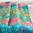 Lush Decor Boho Chic Throw Turquoise/Navy Single 50X60 - Walmart.com