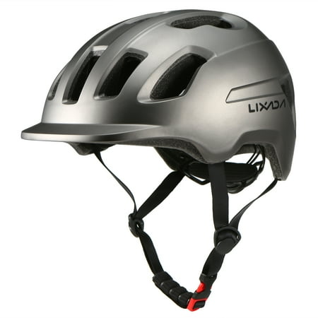 Lixada Mountain Bike Helmet with Sun Visor Ultralight Adjustable MTB ...
