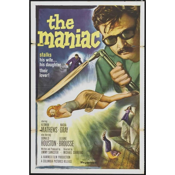 Maniac POSTER (27x40) (1963) - Walmart.com - Walmart.com