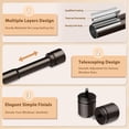 Double Curtain Rod 36 to 72 Inch, 1 Inch Heavy Duty Double Curtain Rods ...