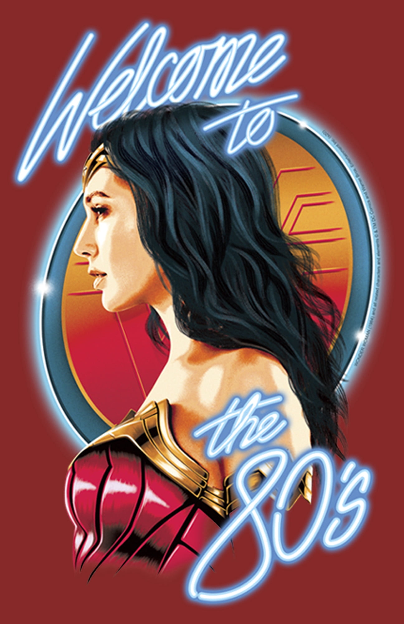 Buy Women's Wonder Woman 1984 Welcome to the 80s Graphic Tee Red X ...