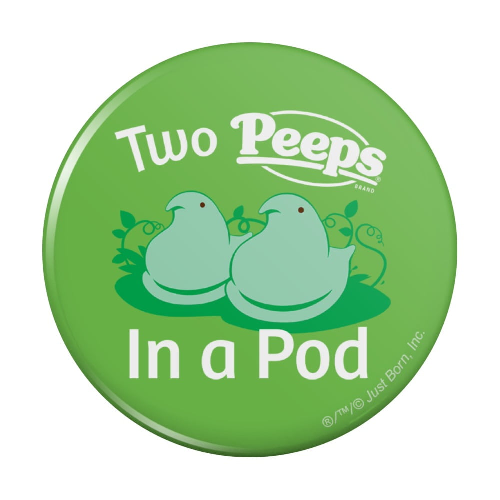 Two Peeps In a Pod Pinback Button Pin - Walmart.com