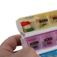 Carex Apex 7-Day Plastic Pill Box Organizer, Color Coded Lids, Organize ...