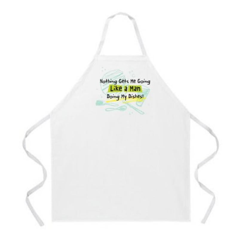 Attitude Apron Nothing Gets Me Going Apron, Natural, One Size Fits Most ...