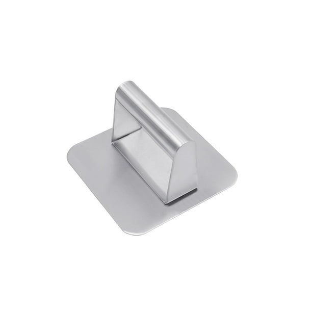 VerPetridure Stainless Steel Square Meat Press Plate Burger Patty Press ...