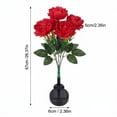 Solar LED Flame Effect Garden Stake Light for Outdoor For Patio and ...