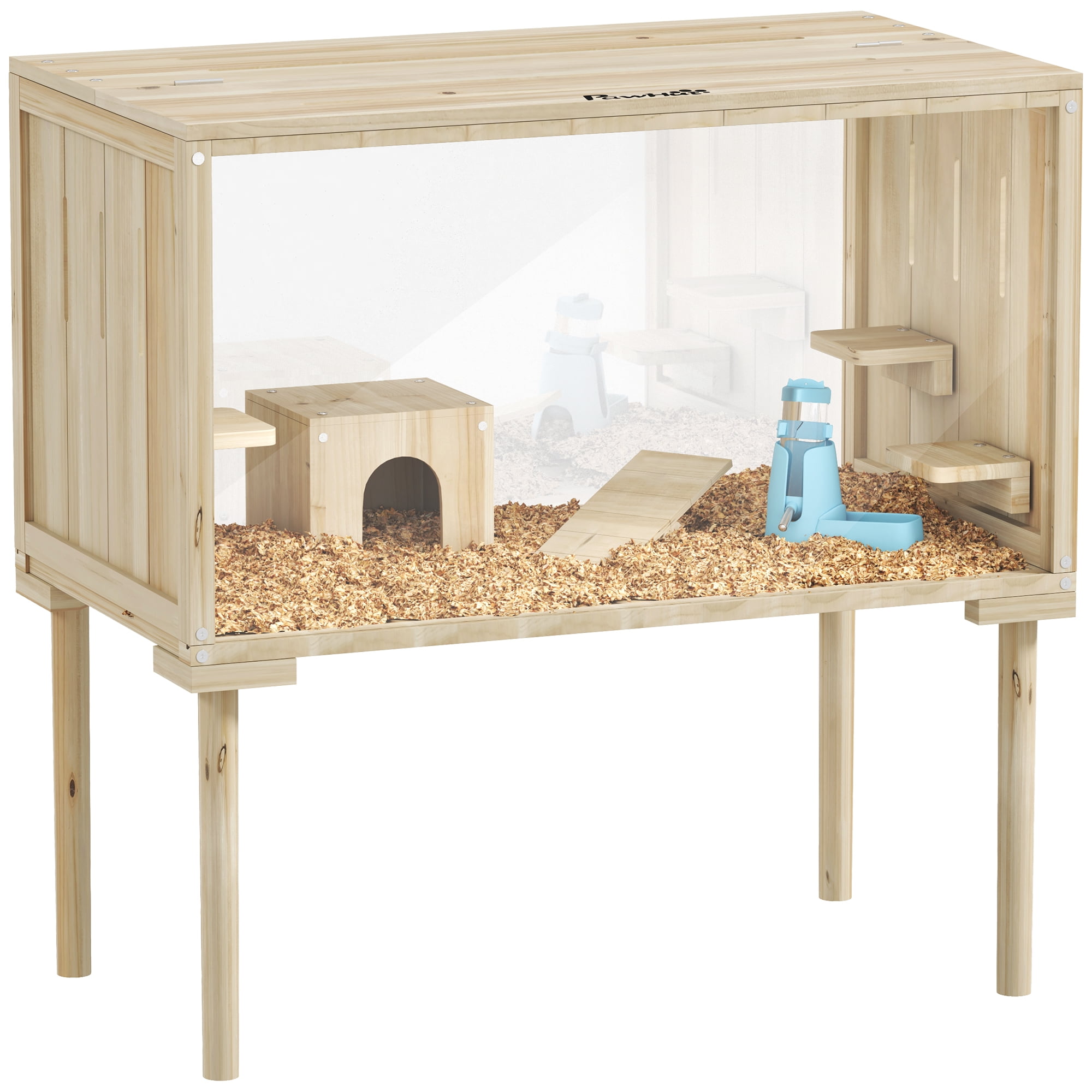 Click here for Pawhut 28L Wooden Hamster Cage For Syrian  Dwarf... prices
