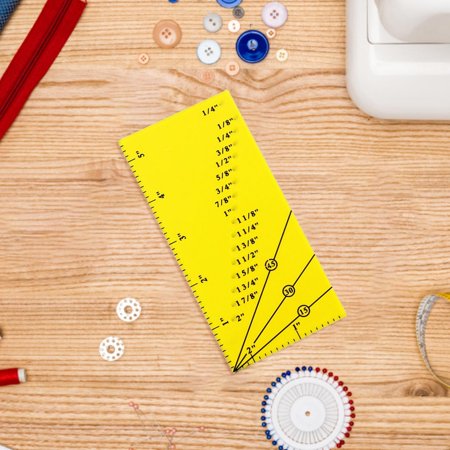 Acrylic Seam Allowance Ruler Hems Sewing Ruler Perforated Includes 4 ...