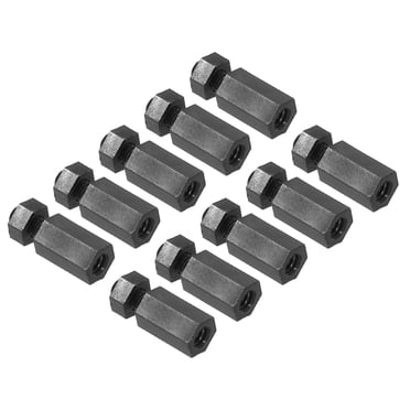 Uxcell M3 Nylon Hex Standoff Screws Nuts, 1Set/200Pack PCB Male Female ...
