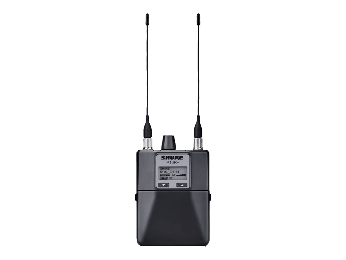 Shure P10R+ - Diversity bodypack receiver for wireless personal monitor ...
