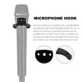 4PCS Microphone Hook Metal Silicone Wall Mount Mic Clamp Stand ...