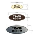 Signs ByLITA Oval Trash Room Sign - Laser-Engraved Lettering | Durable ...