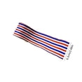 4th Of July Patriotic Ribbon 2 Rolls Red White Blue Wired Ribbon 106 ...