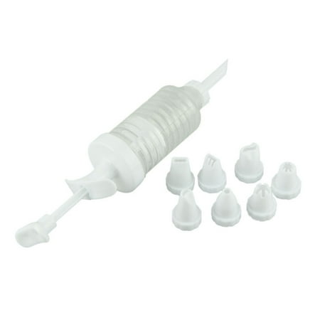 Smilepp Fondant Cake Decoration Tools 8pcs Replacable Nozzle Icing ...