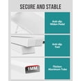 4 Step White Aluminum Lightweight Portable Ladder For Home Kitchen ...