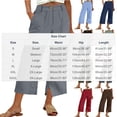 Capri Pants for Women High Waist Business Casual Summer Wide Leg Loose ...