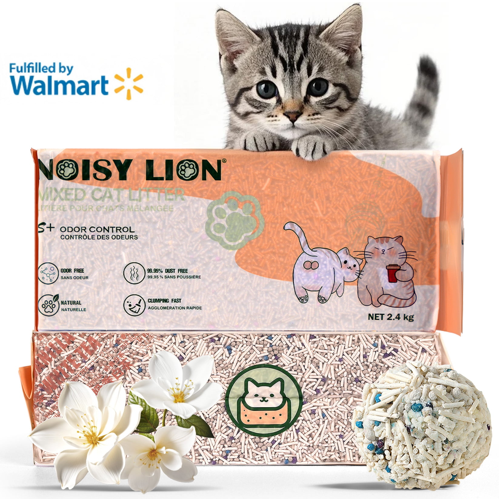 Click here for Noisy Lion Vanilla White Tea Cat Litter  4.8 Kg /... prices