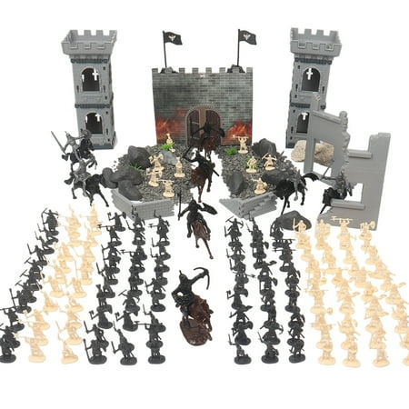 Kids Home Castle Toy Set Knights Game Accessory Playset History Model ...