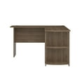 Ameriwood Home Dominic L Desk with Bookshelves, Rustic Oak - Walmart.com
