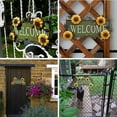 Vintage Sunflower Decor Welcome Sign for Front Door, Garden Themed ...