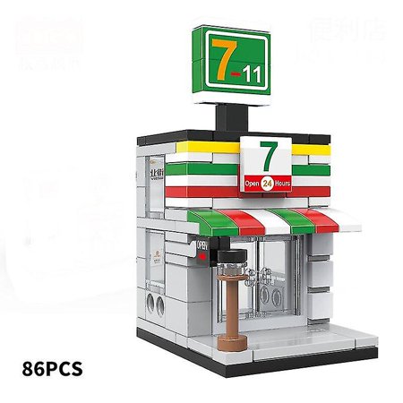 Retail Store Architecture City Miniature Street View Building Blocks H ...