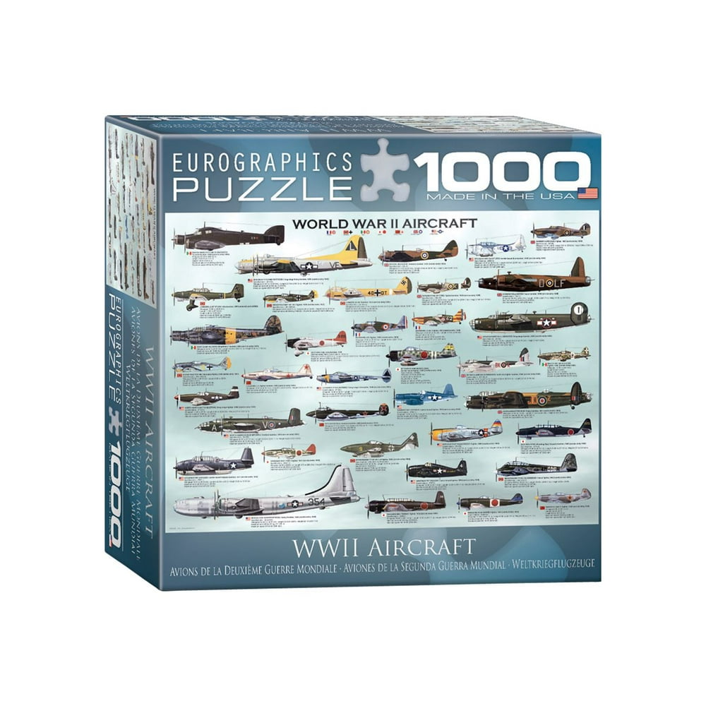 EuroGraphics World War II Aircraft 1000-Piece Puzzle, Small Box ...